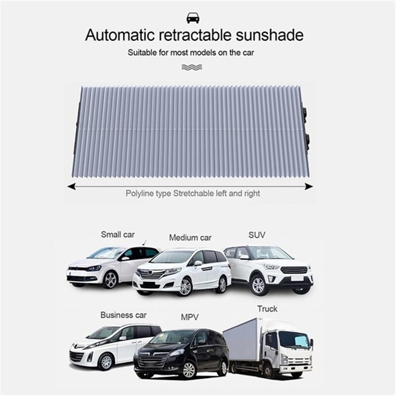 Car Sunscreen Insulation Sunshade Automatic Retrac... – Grandado