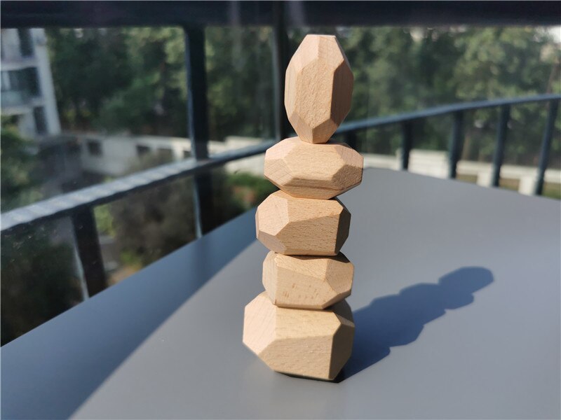 Children Wooden Gems Handicraft UnPaint Nordic Woo... – Grandado