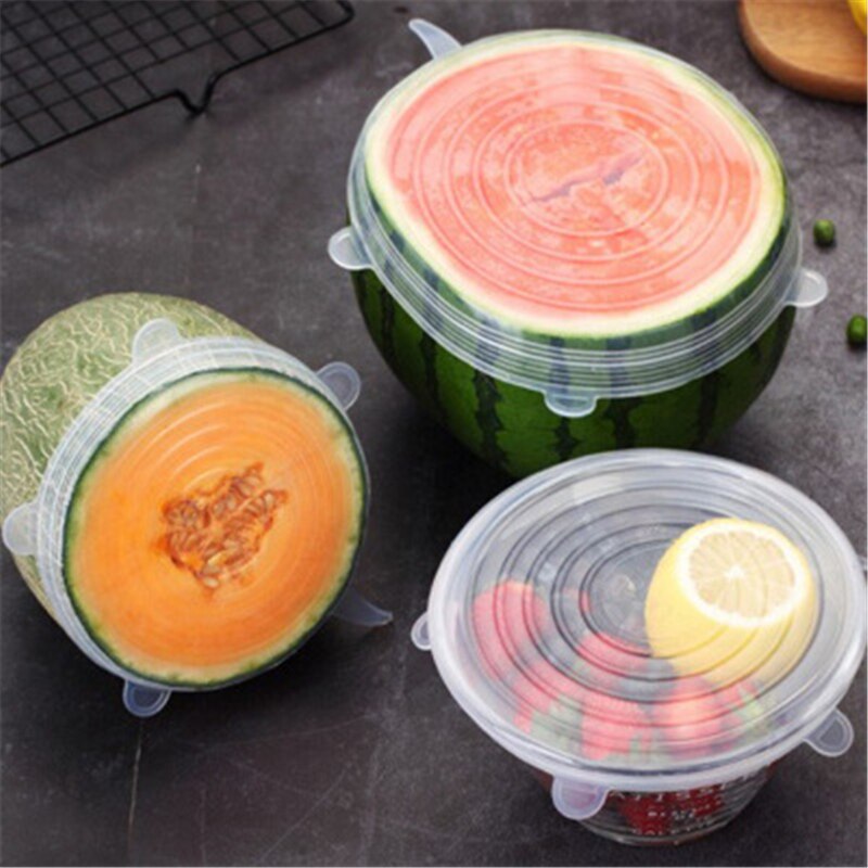 6 pièces/ensemble couvercle en Silicone alimentair... – Grandado