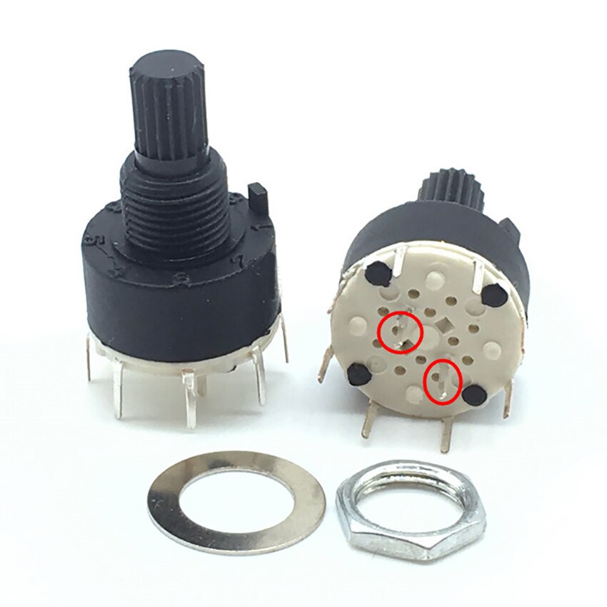 2 Pole 3/4 Positie SR16 16mm Plastic Roterende Ban... – Vicedeal