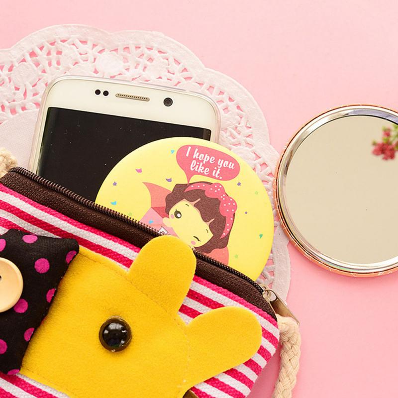 Mini Makeup Compact Pocket Floral Mirror Portable ... – Grandado