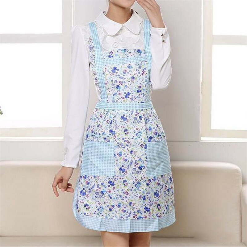 Women Floral Apron Cooking Chef Bib Apron Kitchen ... – Grandado