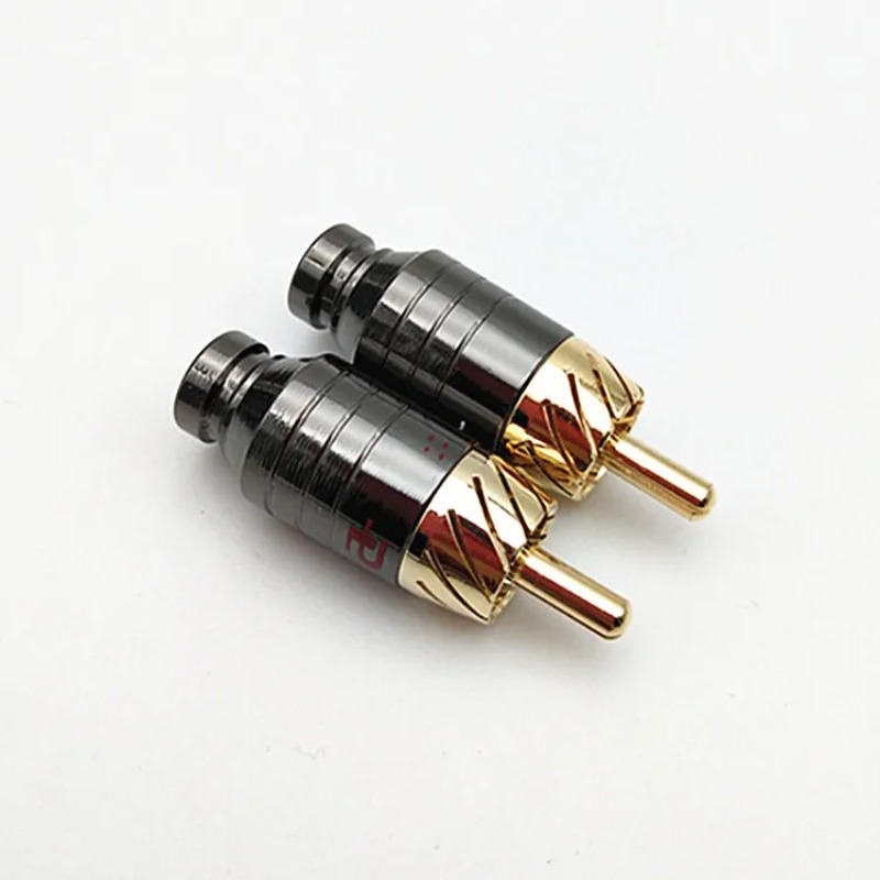 2 Paar/4 Stuks Luxe Solderen Rca Plug Jack Connect... – Grandado