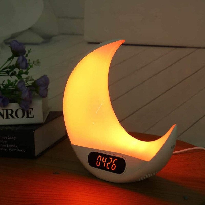 Multifunctional Moon Wake-Up Light Alarm Clock, Si... – Grandado