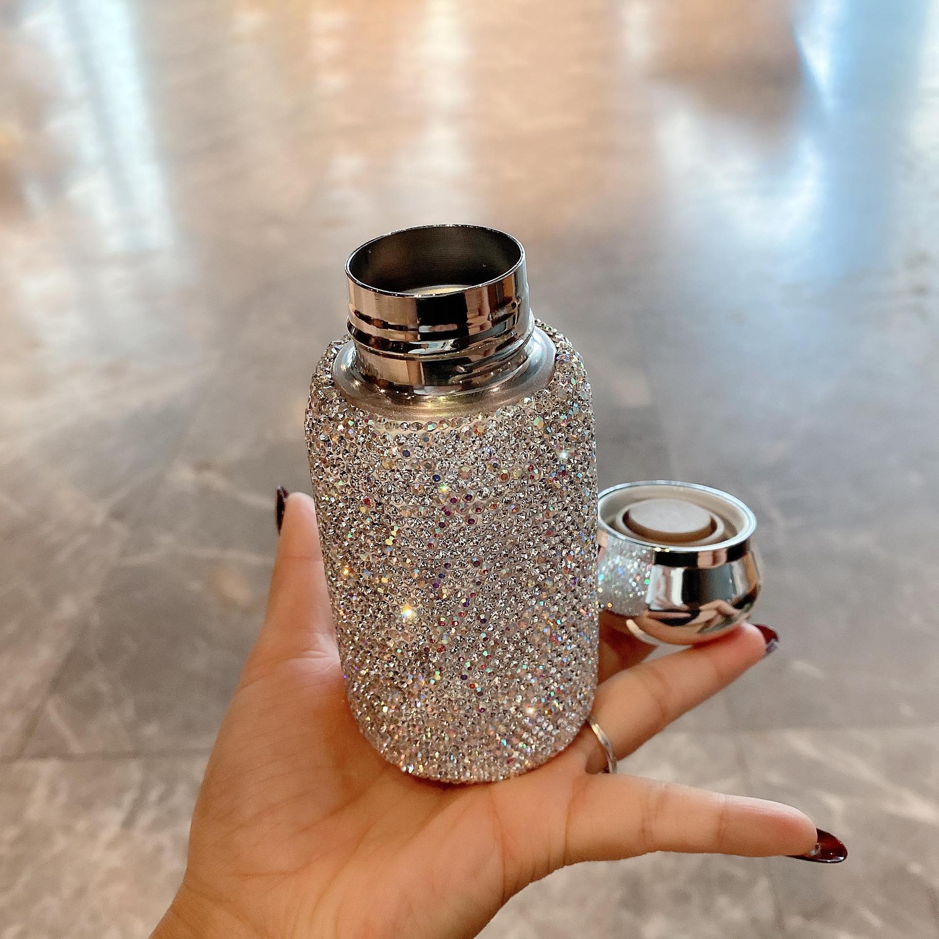 260mL Sparkling Diamond Vacuum Flask Thermal Mug S... – Grandado