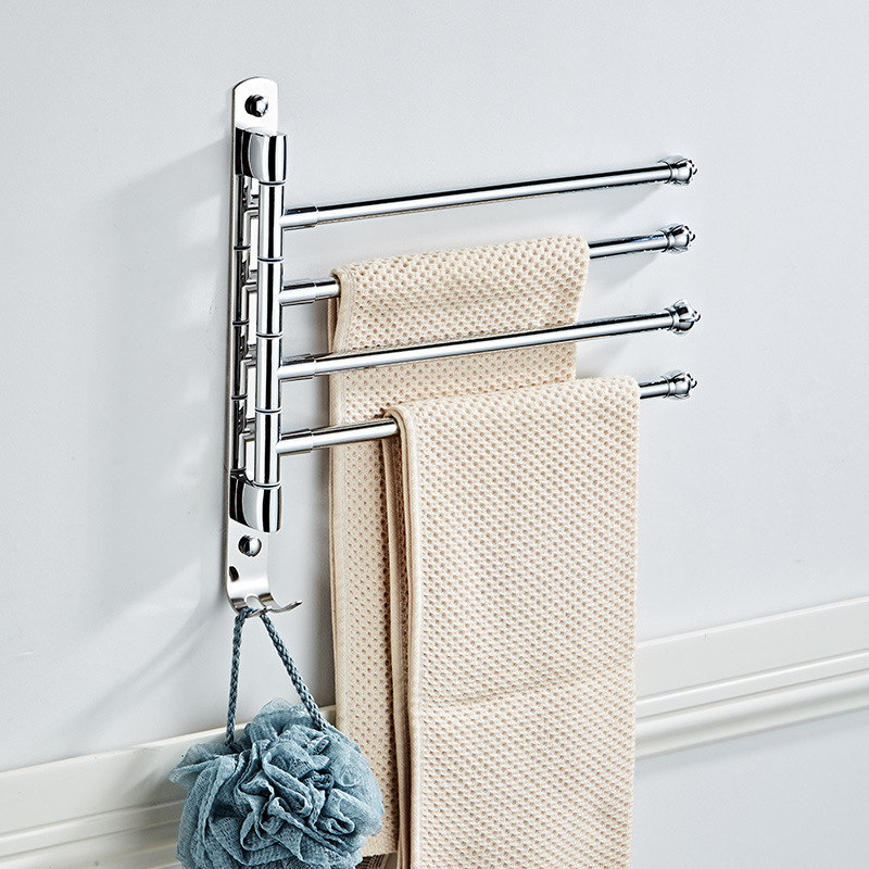 best 2-4 poles bathroom towel rack practical durab... – Grandado