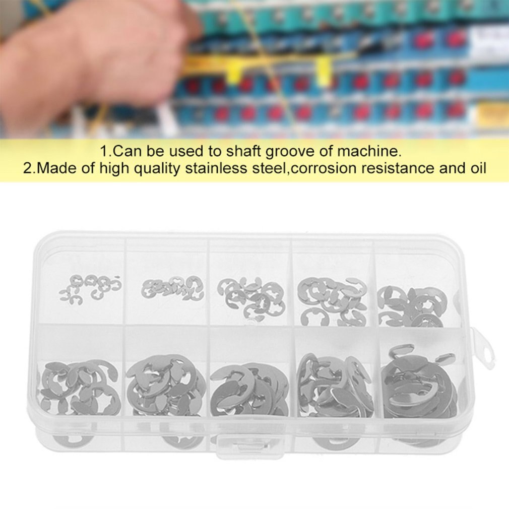 120Pcs 304 Stainless Steel E-Clip Retaining Circli... – Grandado