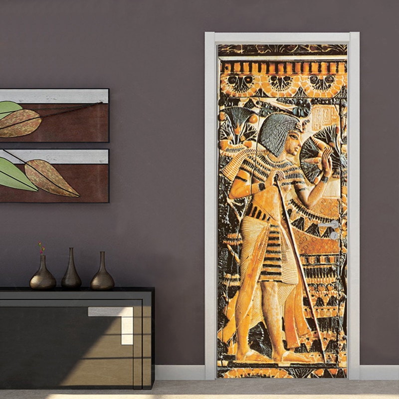 Home Decor Door Sticker European Style Retro 3D Re... – Grandado