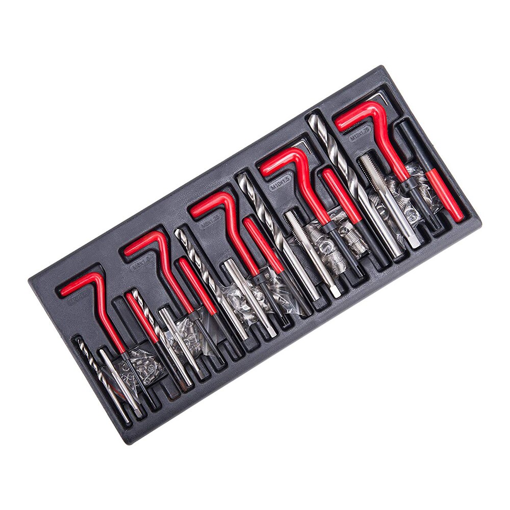 Car Repair Tool Kit 131Pcs Stripped Thread Repair ... – Grandado