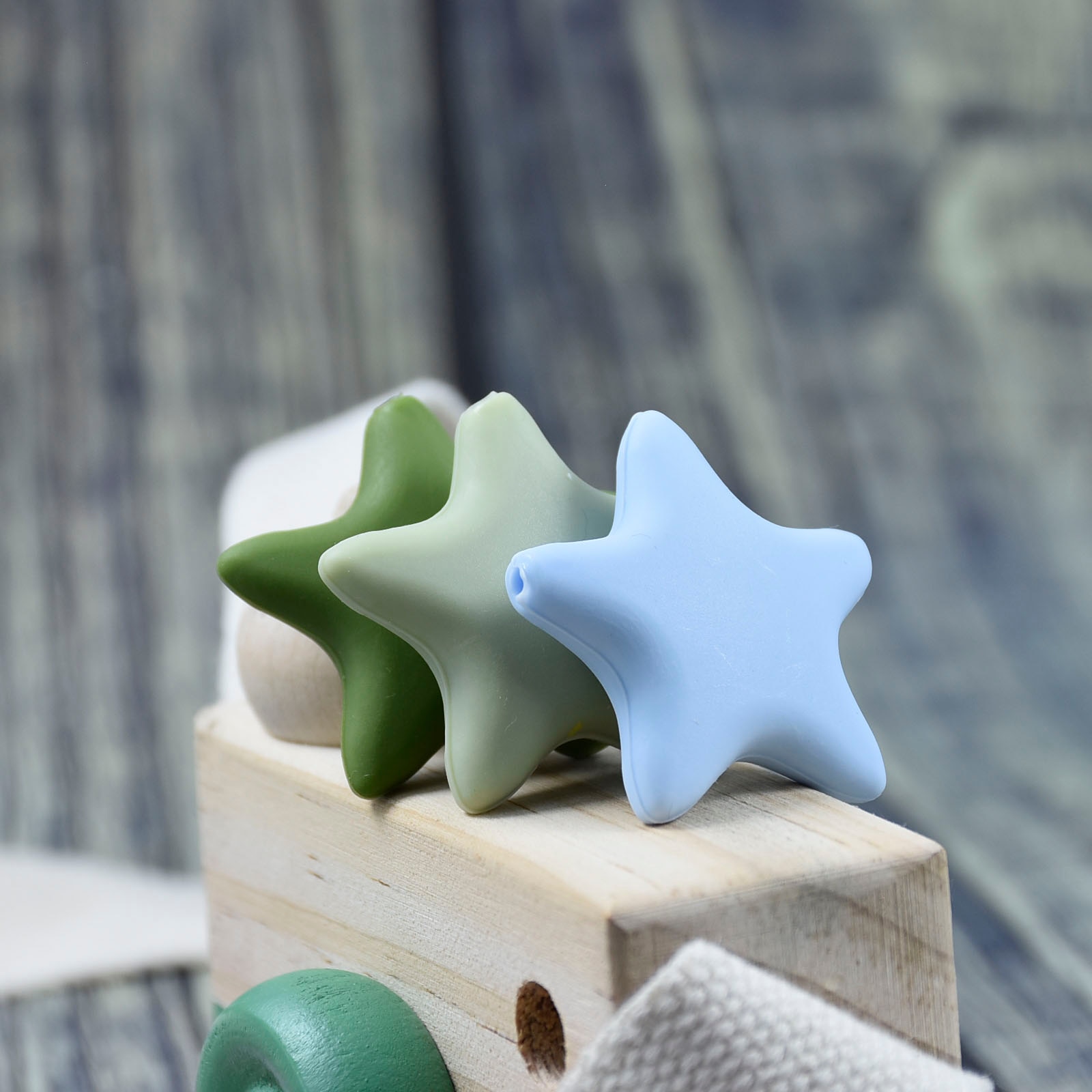 10pcs Star Silicone Baby Teething DIY Necklace Mad... – Grandado