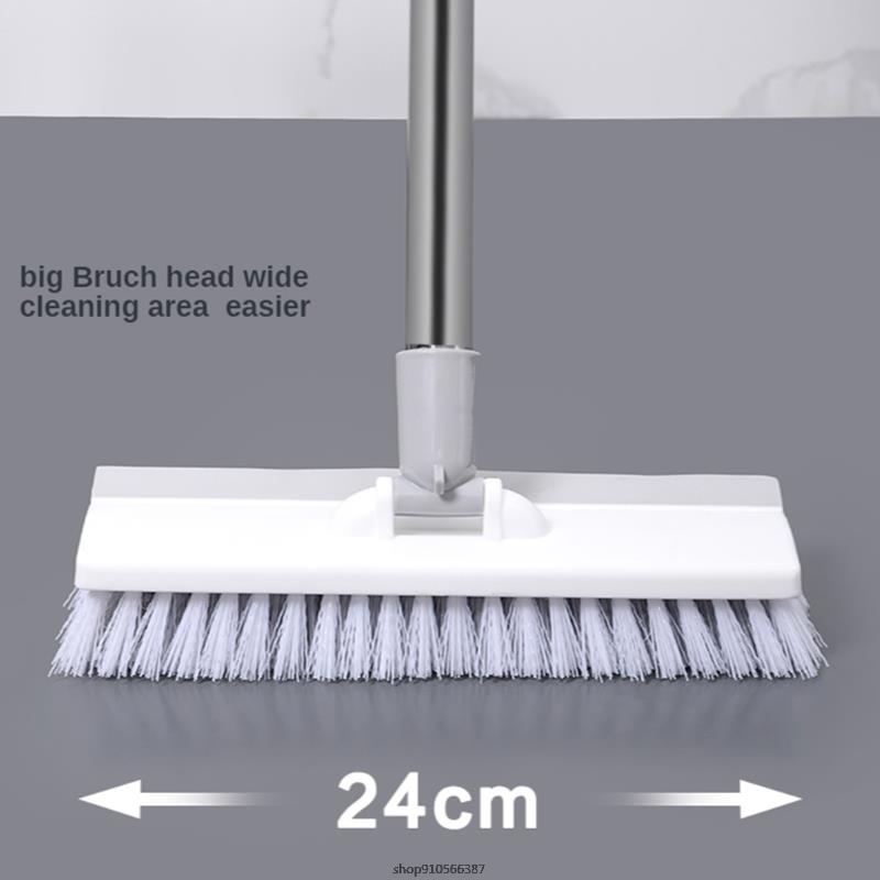 2 In 1 Floor Scrub Brush with Scraper Long Handle ... – Grandado