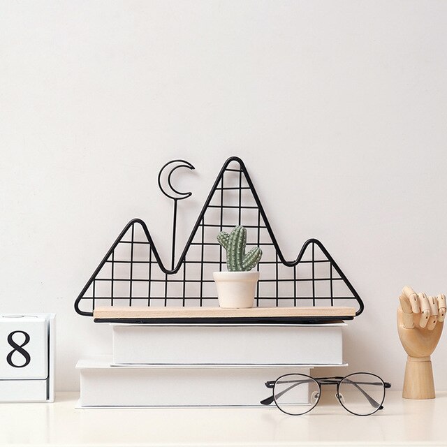 wall shelf wall Decorative Shelves Mountain shape ... – Grandado