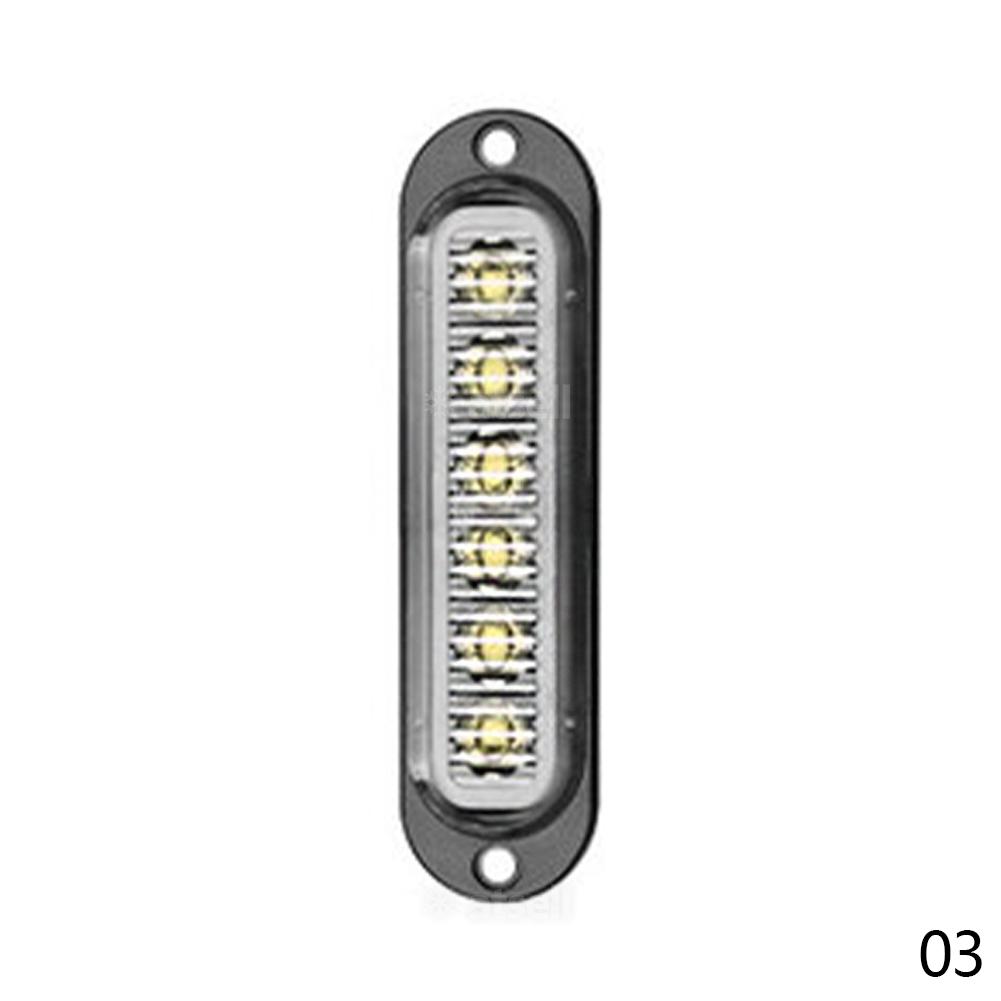 6 Leds Rood Geel Wit Zijmarkeringslichten 12-24V W... – Vicedeal