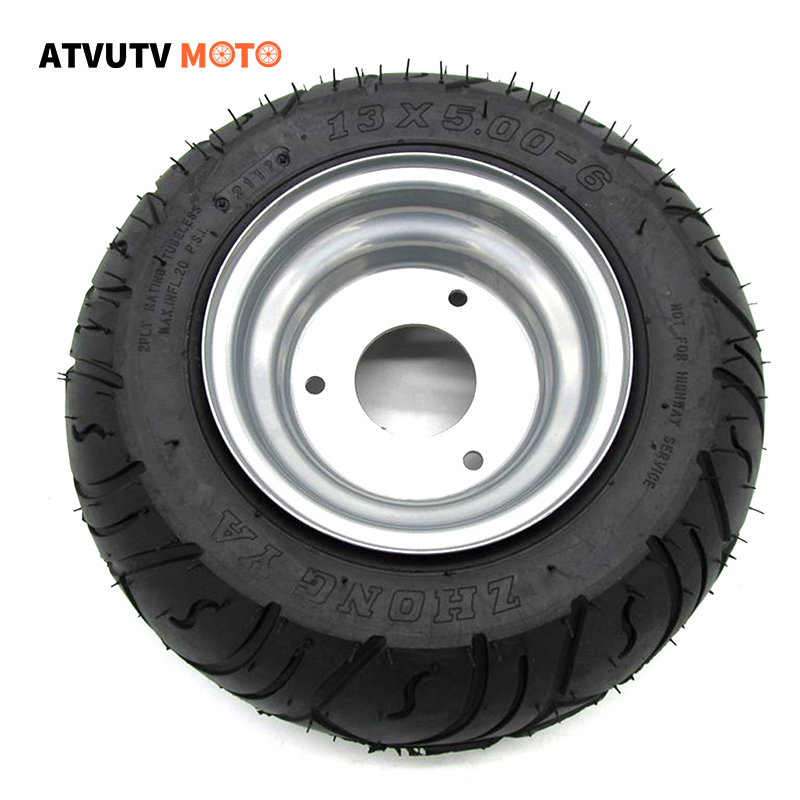 Pneu à vide avec moyeu en fer, 13x5.00-6, avec jan... – Grandado