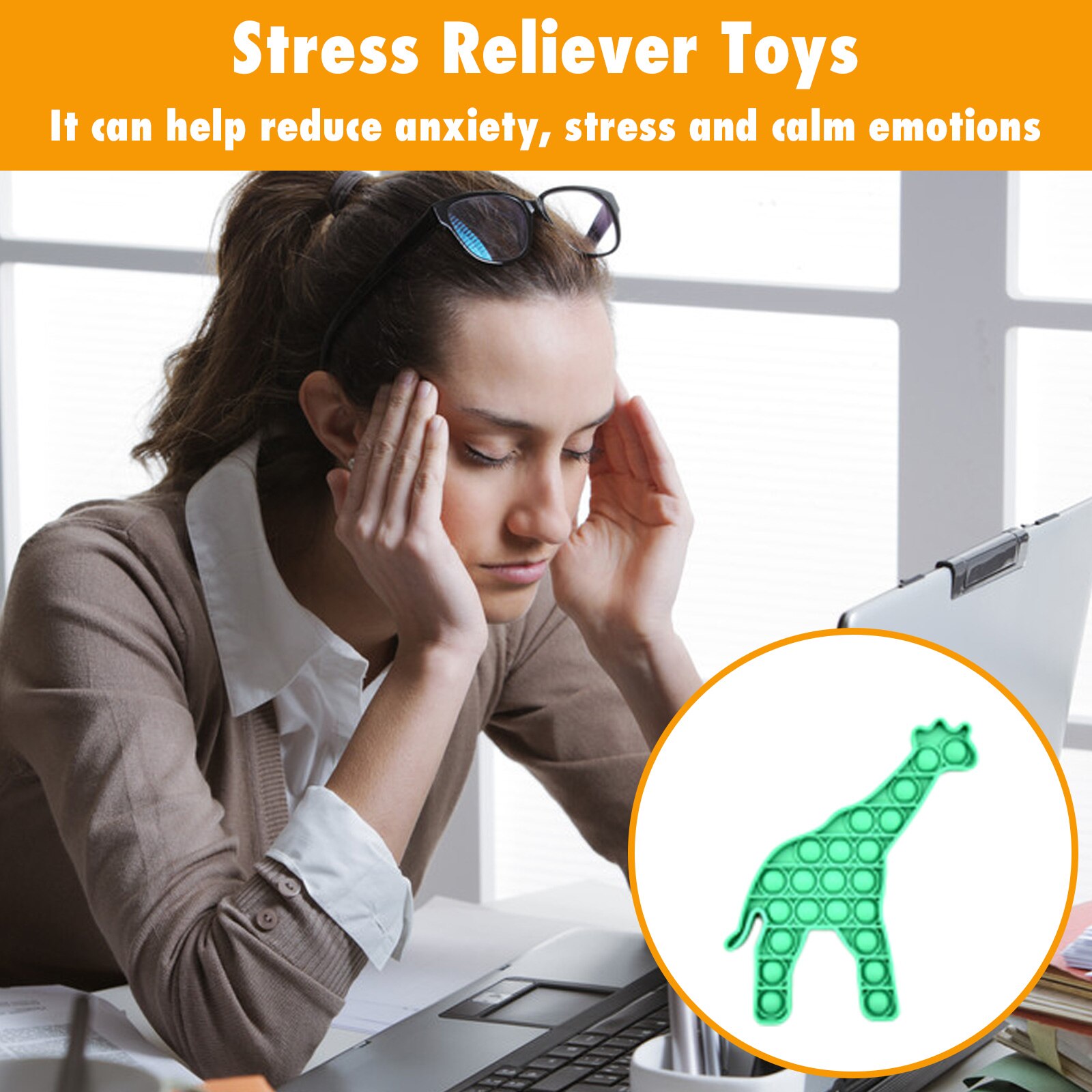 Cute Silicone Push Popping Bubble Sensory Toy Stre... – Grandado