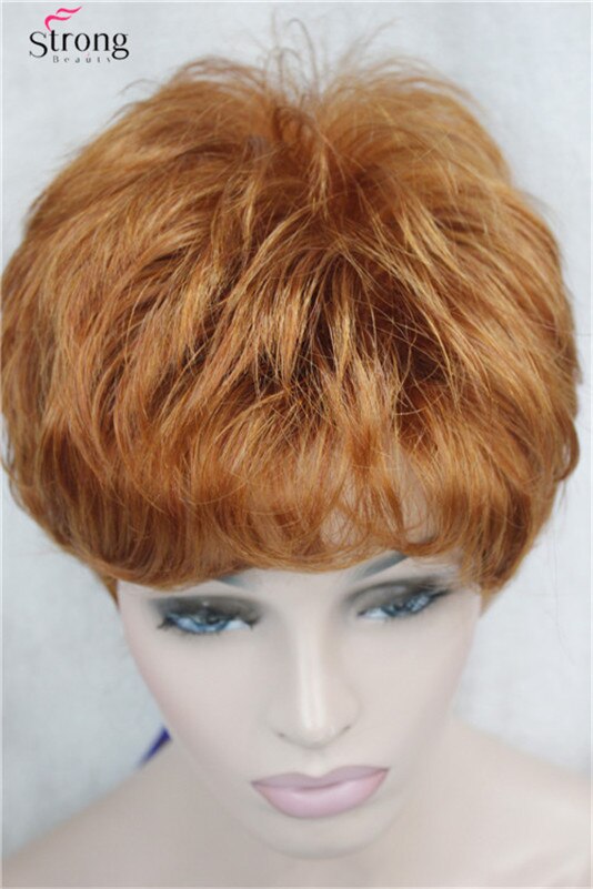 Short Layered and Spikey Copper Red Full Synthetic... – Vicedeal