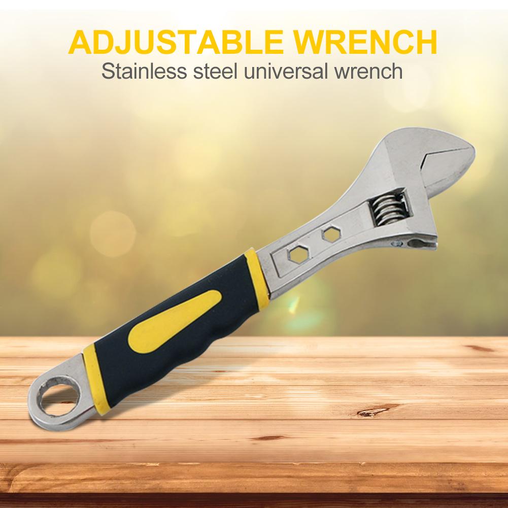 Adjustable Wrench Stainless Steel Universal Spanne... – Grandado