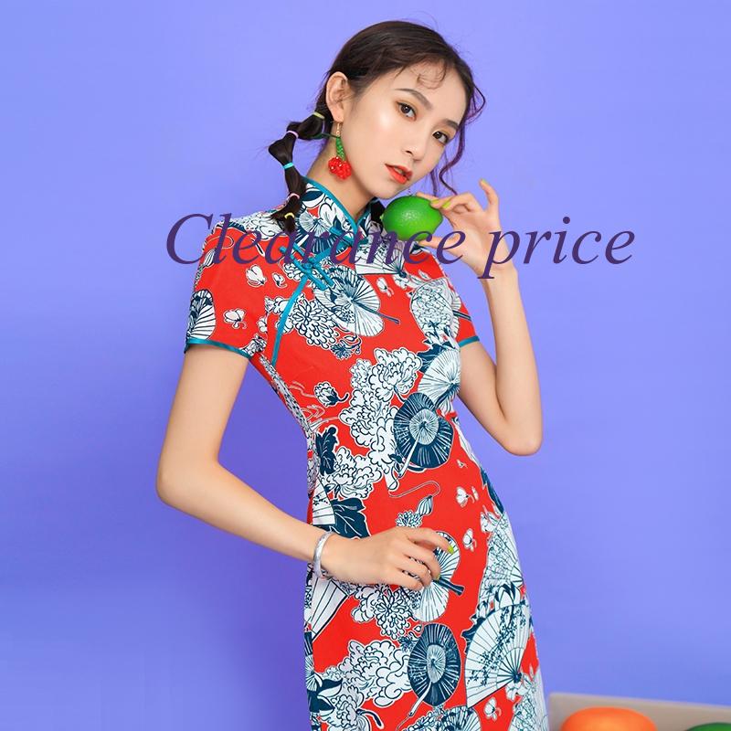Style Cheongsam Dress Summer Cheongsam Dress Chine... – Vicedeal