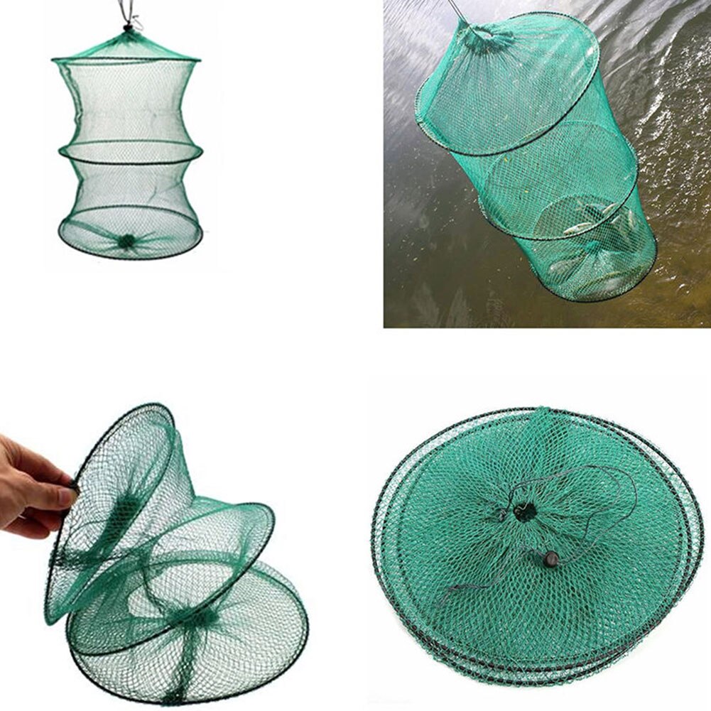 Durable 2 Layers Fishing Net Folding Fish Care Cre... – Vicedeal