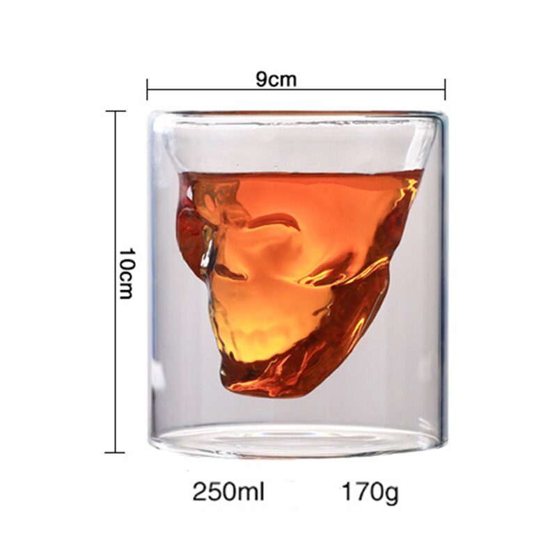 75ml Double-layered Transparent Skull Head Coffee ... – Grandado