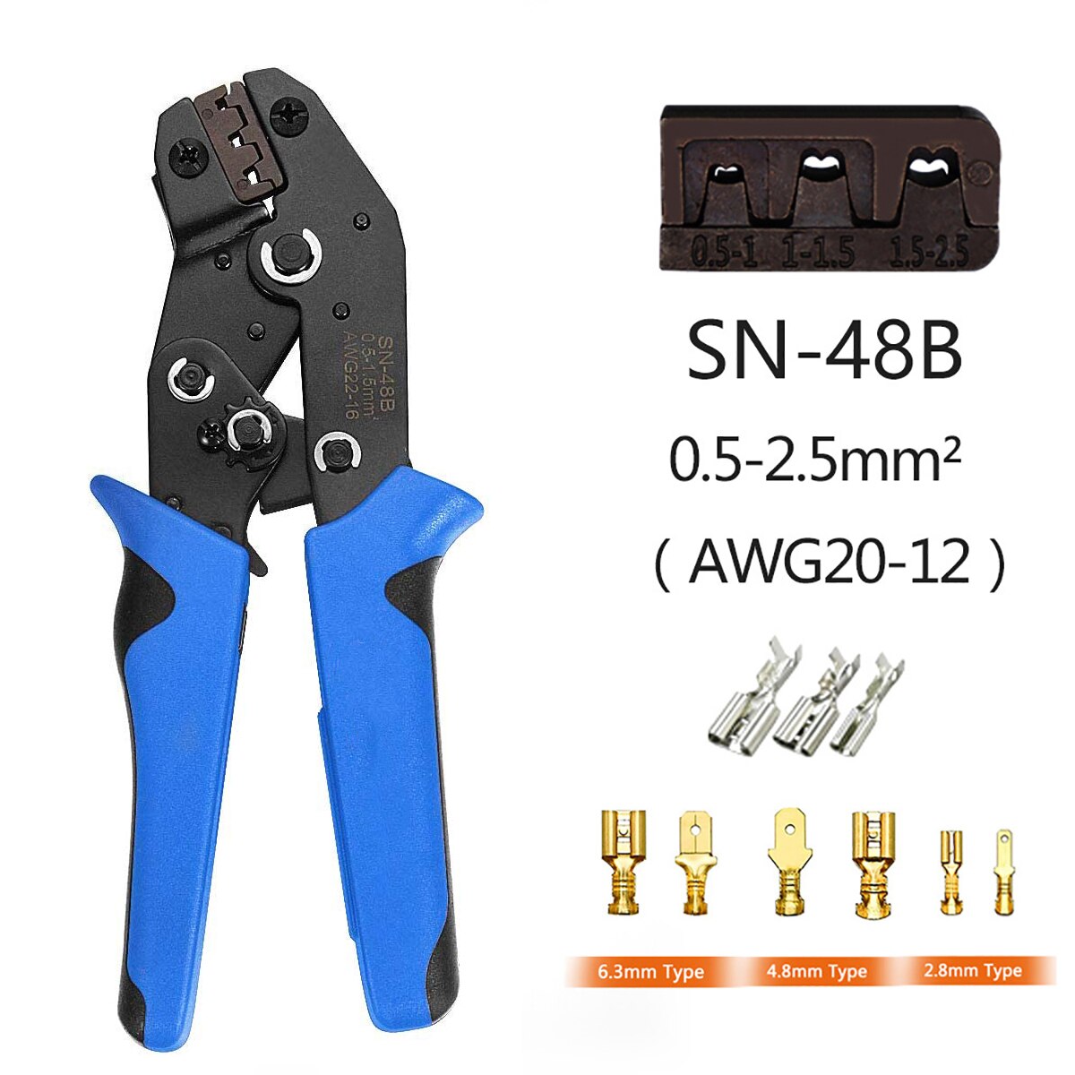 Wire Terminal Crimping Tool Kit,Ratcheting Wire Cr... – Grandado
