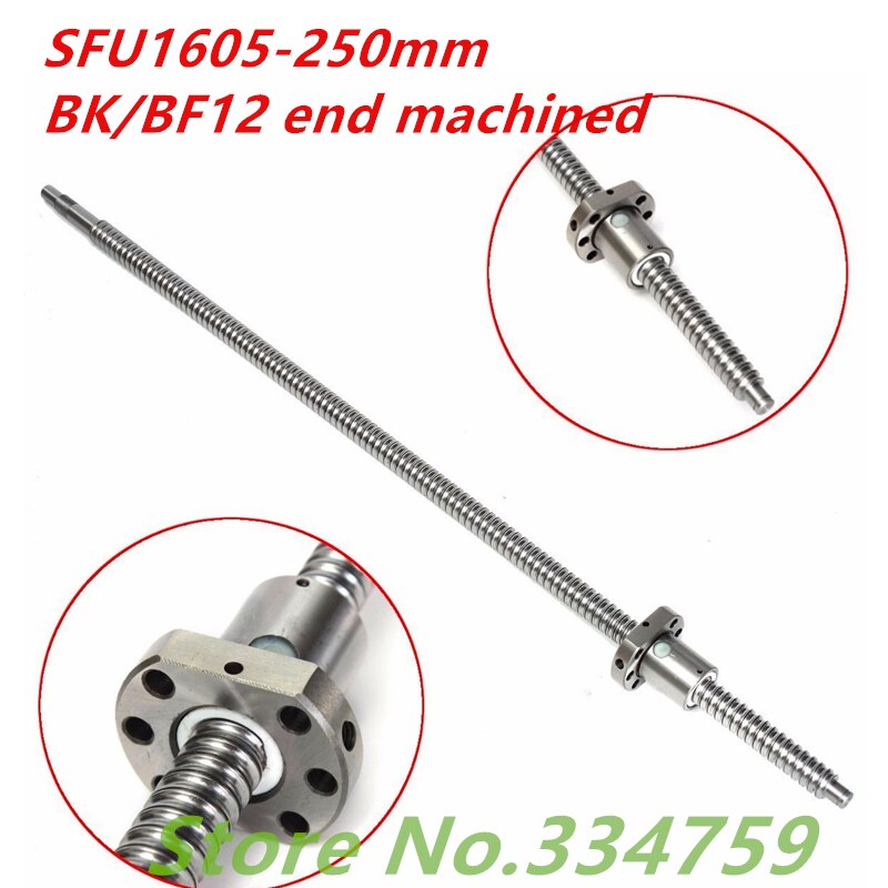 SFU1605 250mm Ball Screw set : 1pc ball screw SFU1... – Grandado