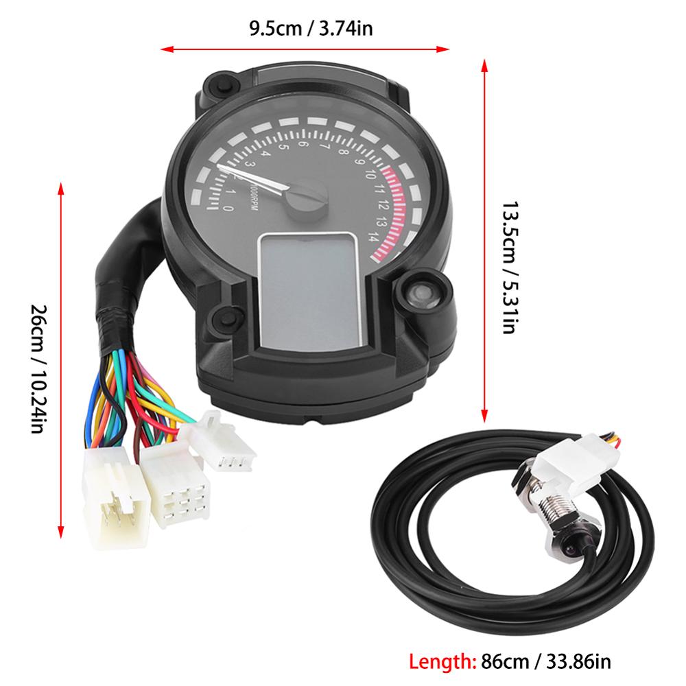 Universal Motorcycle Digital Speedometer Odometer ... – Grandado