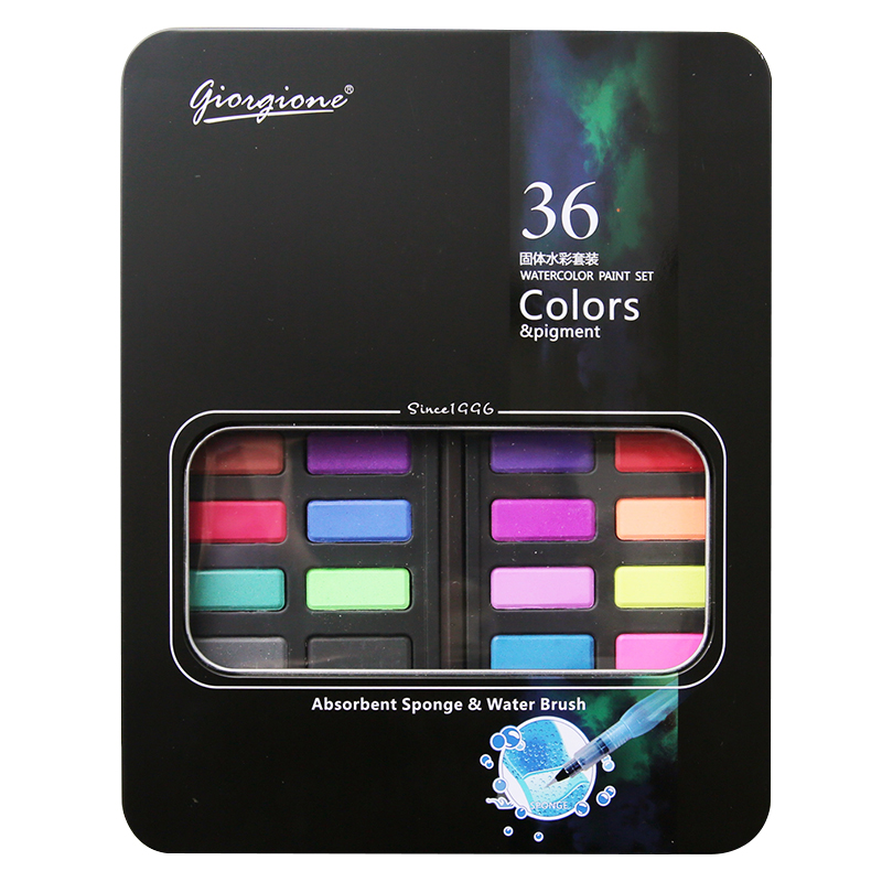 Art 36 color solid watercolor pigments for primary... – Grandado