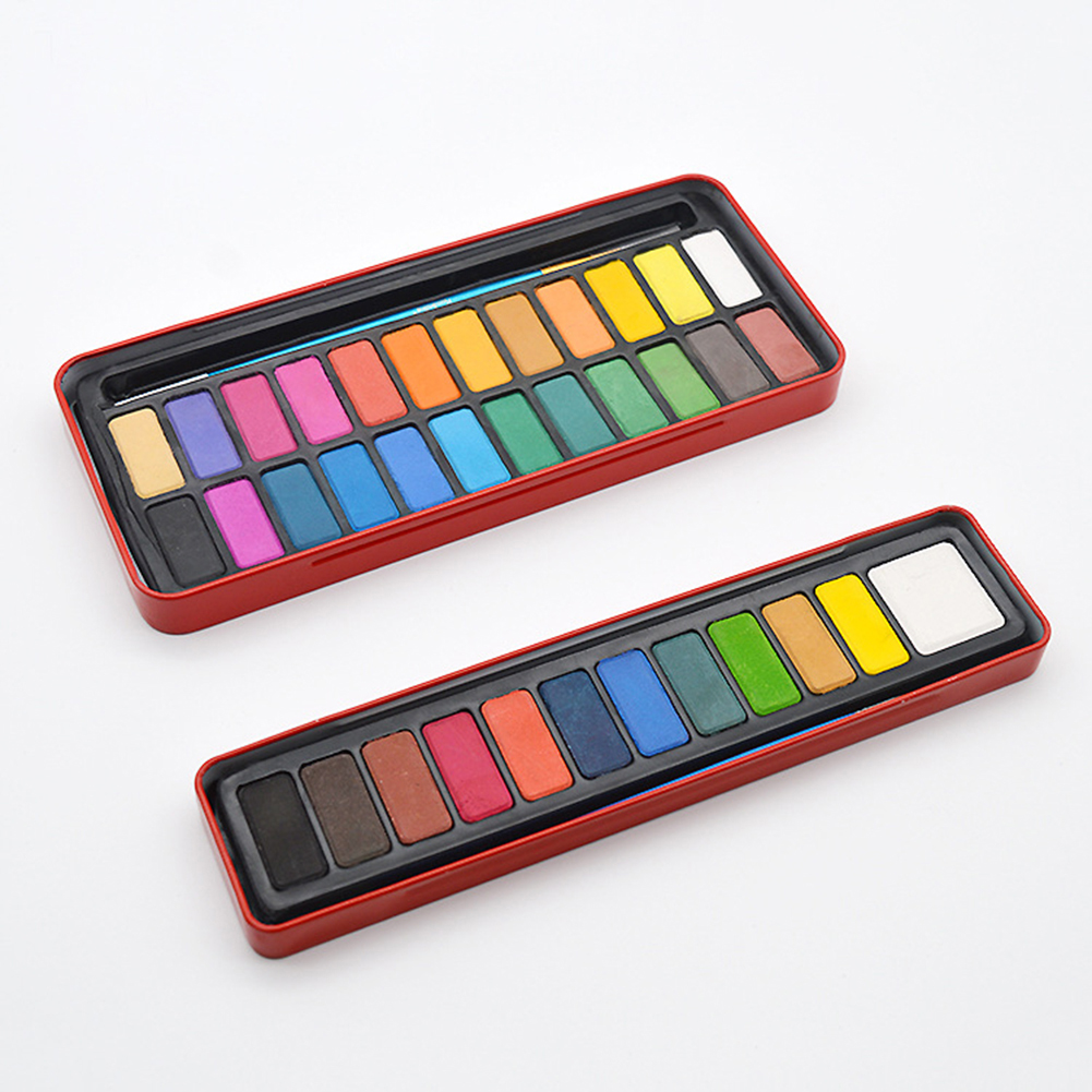 Watercolor Pigment Solid Set 12/18/24 Color Beginn... – Vicedeal