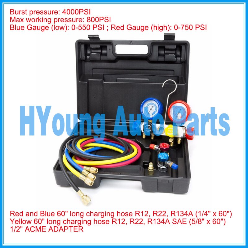Auto air AC Manometer Set R134a r134 R410A R404A R... – Grandado