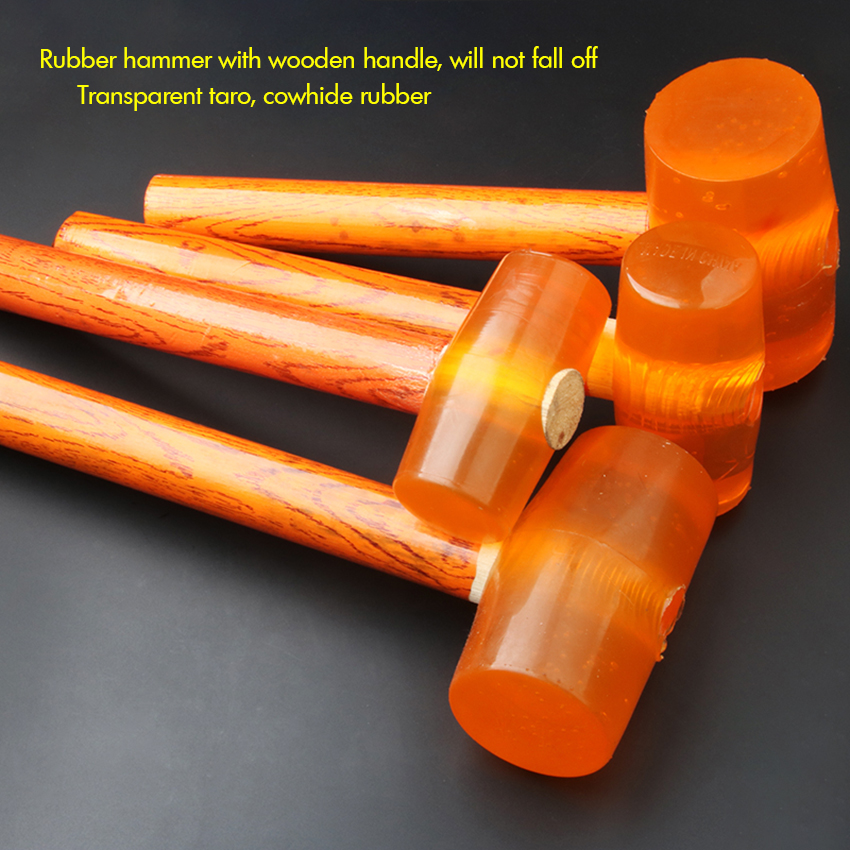 1Pc Rubber Sledge Hammer Met Houten Handvat Mallet... – Grandado