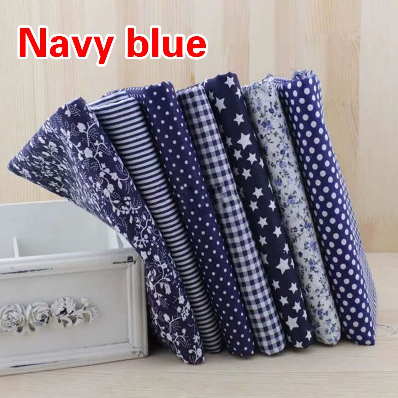 7 pieces of printed cotton handmade DIY cloth grou... – Grandado