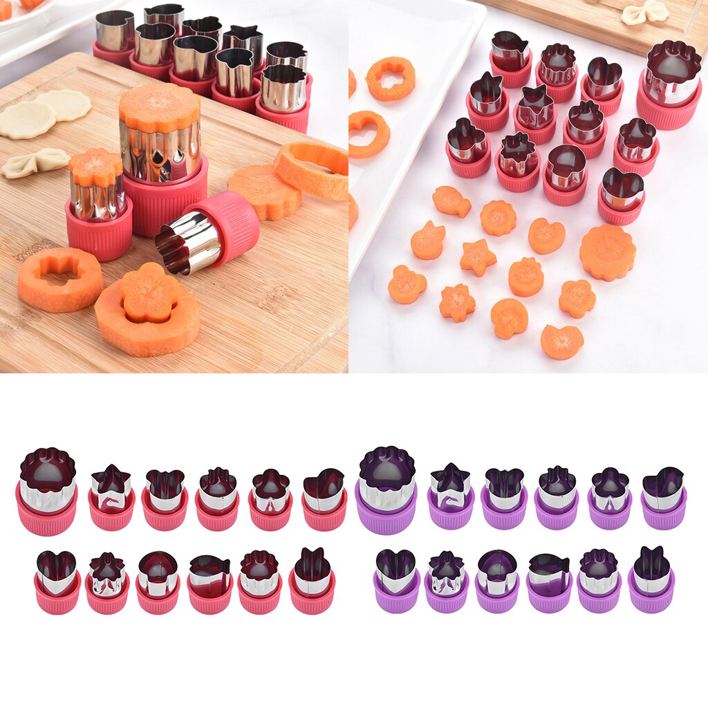 12 Pieces Mini Cookie Cutters Food Fruit Cutter Sh... – Vicedeal