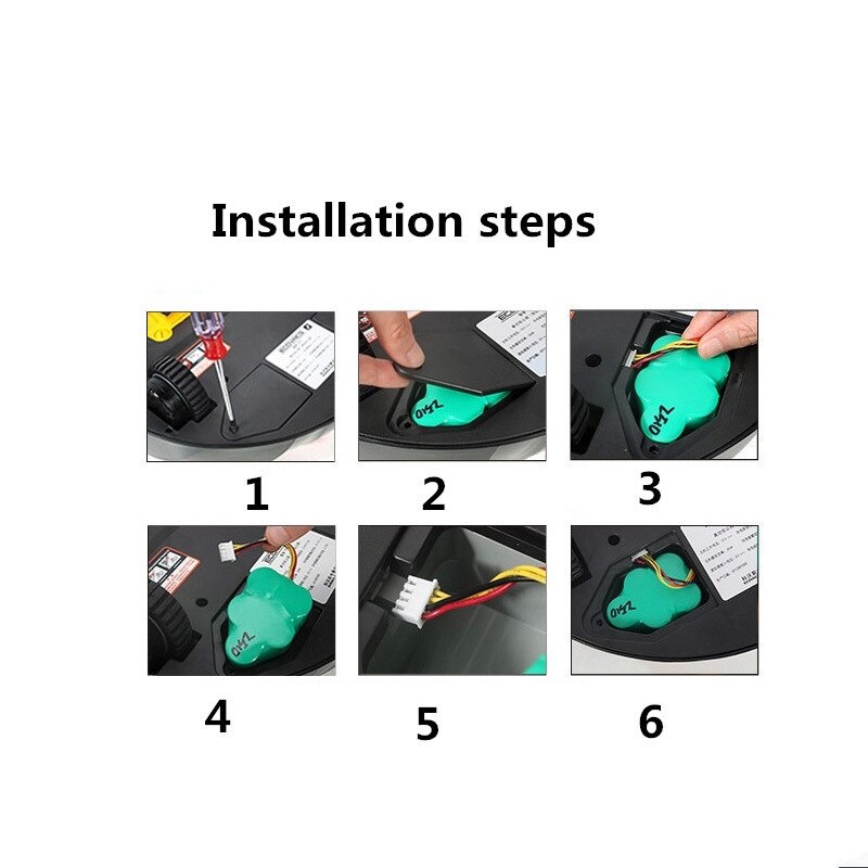 2pcs 6V 3500mAh NI-MH Rechargeable Robotic Vaccum ... – Grandado