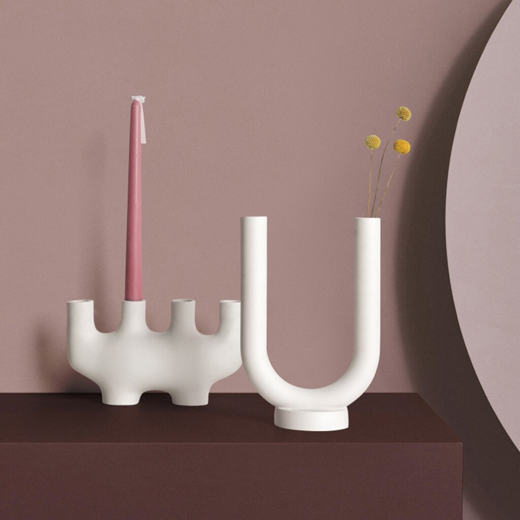 Pillar Taper Candle Holder Candlesticks Wedding Ho... – Grandado