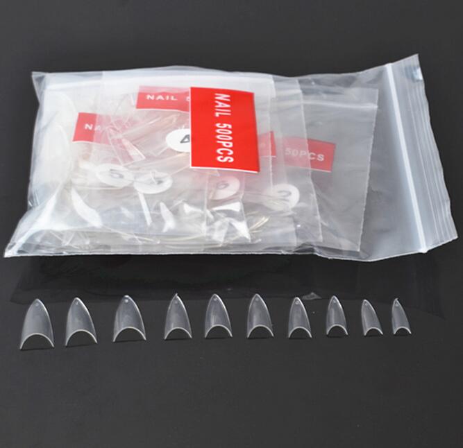 500pcs/pack Clear Sharp Ending Stiletto False Nail... – Grandado