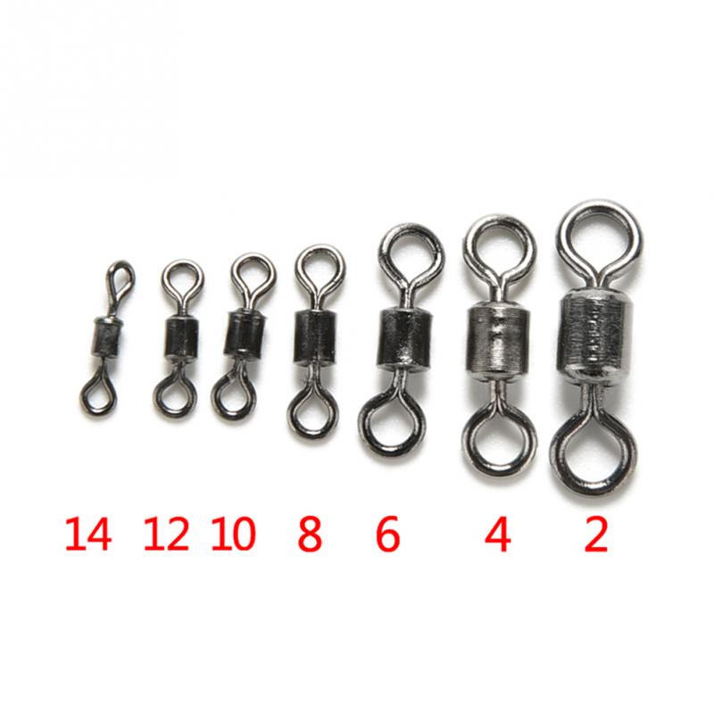 100Pcs Ball Bearing Swivel Solid Ringen Vissen Con... – Grandado