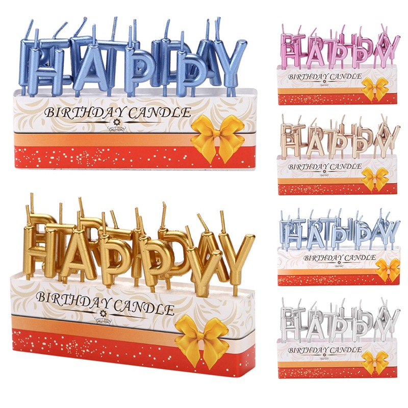 Happy Birthday Letters Unique Candle and Happy Bir... – Vicedeal