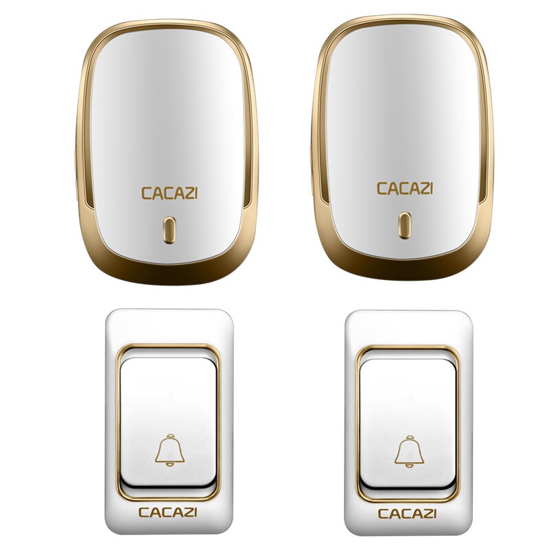 CACAZI Smart Wireless Doorbell DC battery-operated... – Vicedeal