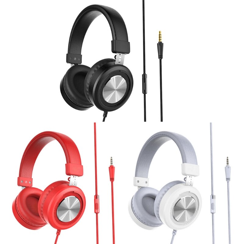 Wired Over Ear Headphones 3.5mm Computer Recording... – Vicedeal