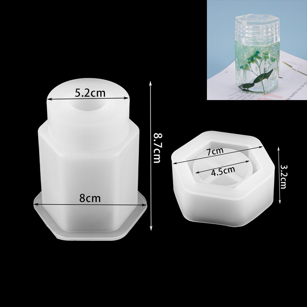 4 Style Cuboid Round Column Bottle Epoxy Resin Mol... – Grandado