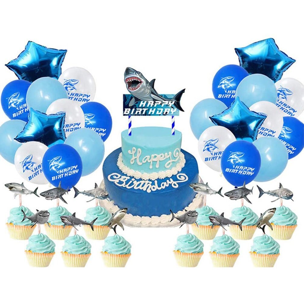 Belles fournitures de fête sur le thème du requin,... – Grandado