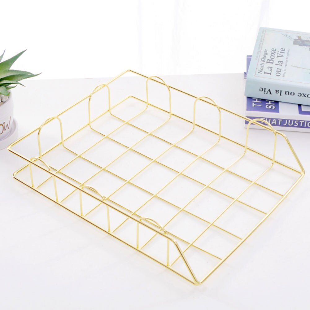 Metal Stackable Storage Basket Magazine Newspaper ... – Vicedeal
