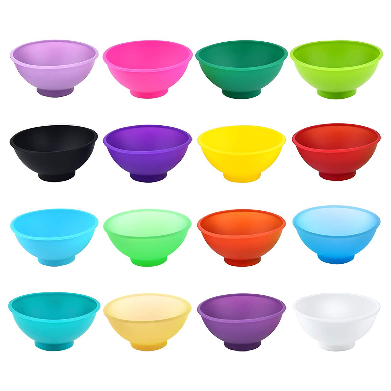 16pcs Set Silicone Bowls Multicolored Reusable Con... – Vicedeal