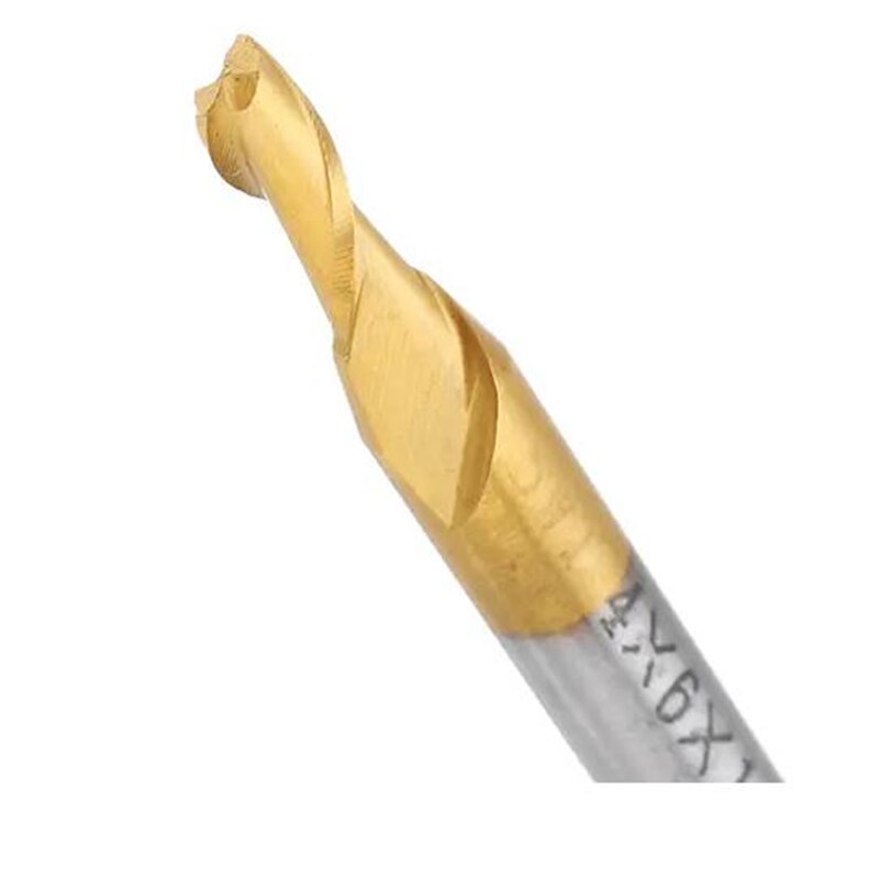 5Pcs 2 Fluit Frees Hss Titanium Coated 6Mm Shank 2... – Grandado