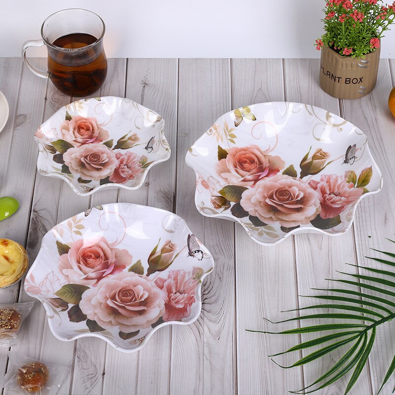 Melamine Fruit Dish Japanese Style Water Ripple Sh... – Vicedeal