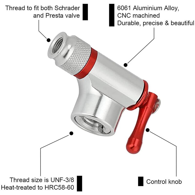 CO2 Inflator for Bike Tires,Quick & Easy Prest... – Vicedeal