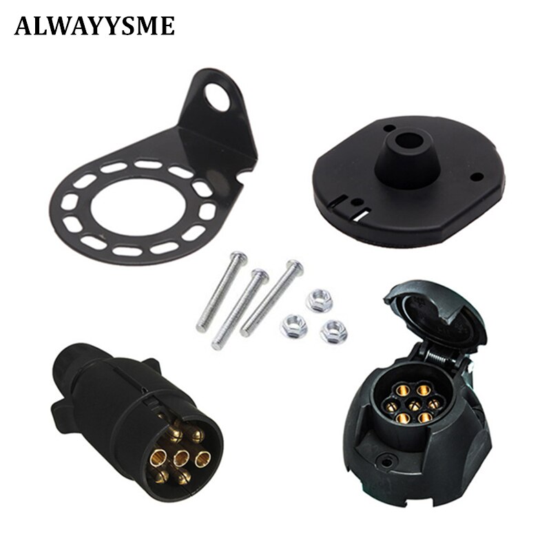 ALWAYSME 7-Pin Trailer Connector Plug Socket Kits – Grandado