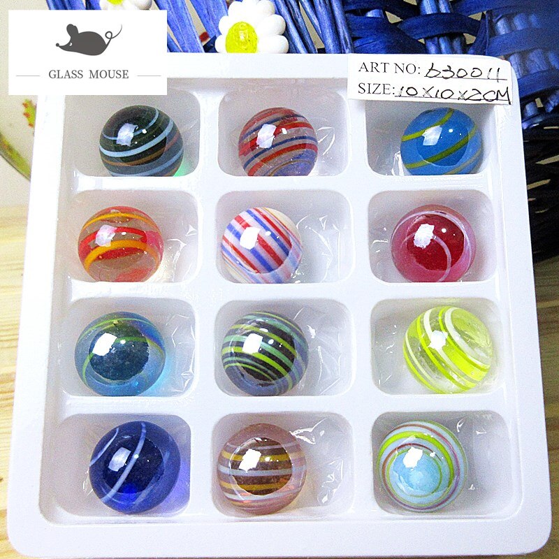 12pcs Handmade Glass Marbles Balls 18mm Classic Ho... – Grandado