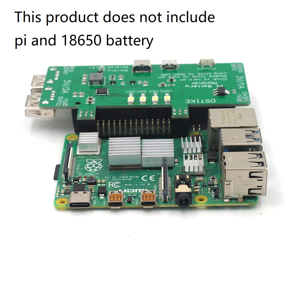 DSTIKE Pi Battery Monster Raspberry Pi Dual 18650 ... – Grandado